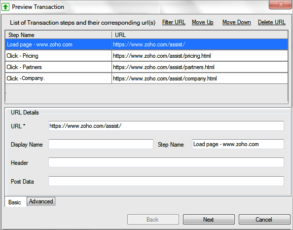 Add a Synthetic Check | Online Help Site24x7