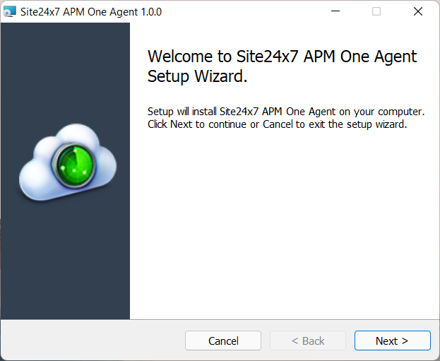 Installing One Agent | Online Help Site24x7