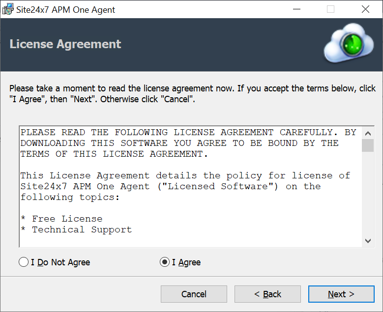 Installing One Agent | Online Help Site24x7
