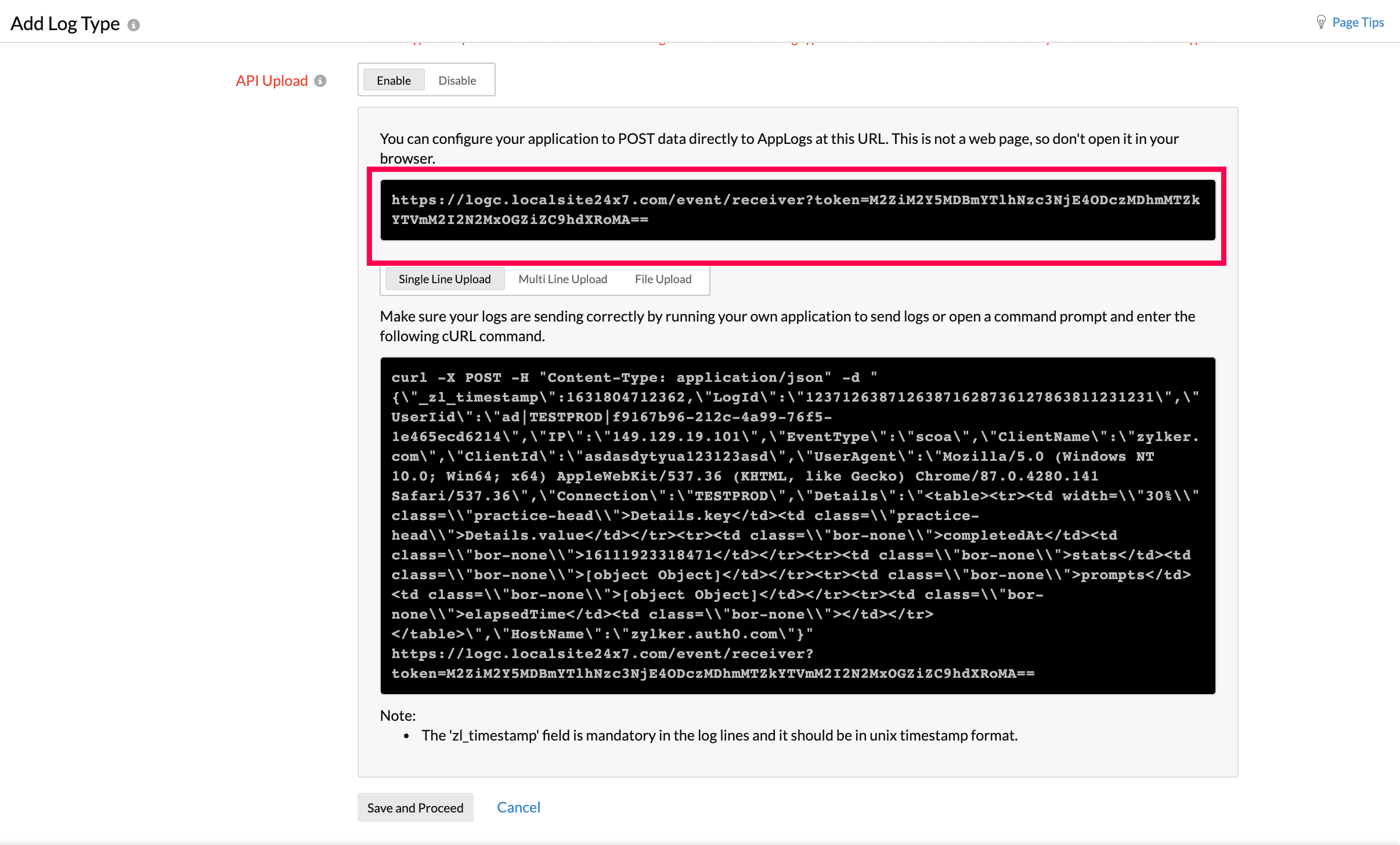 Auth0 Logs | Online Help Site24x7