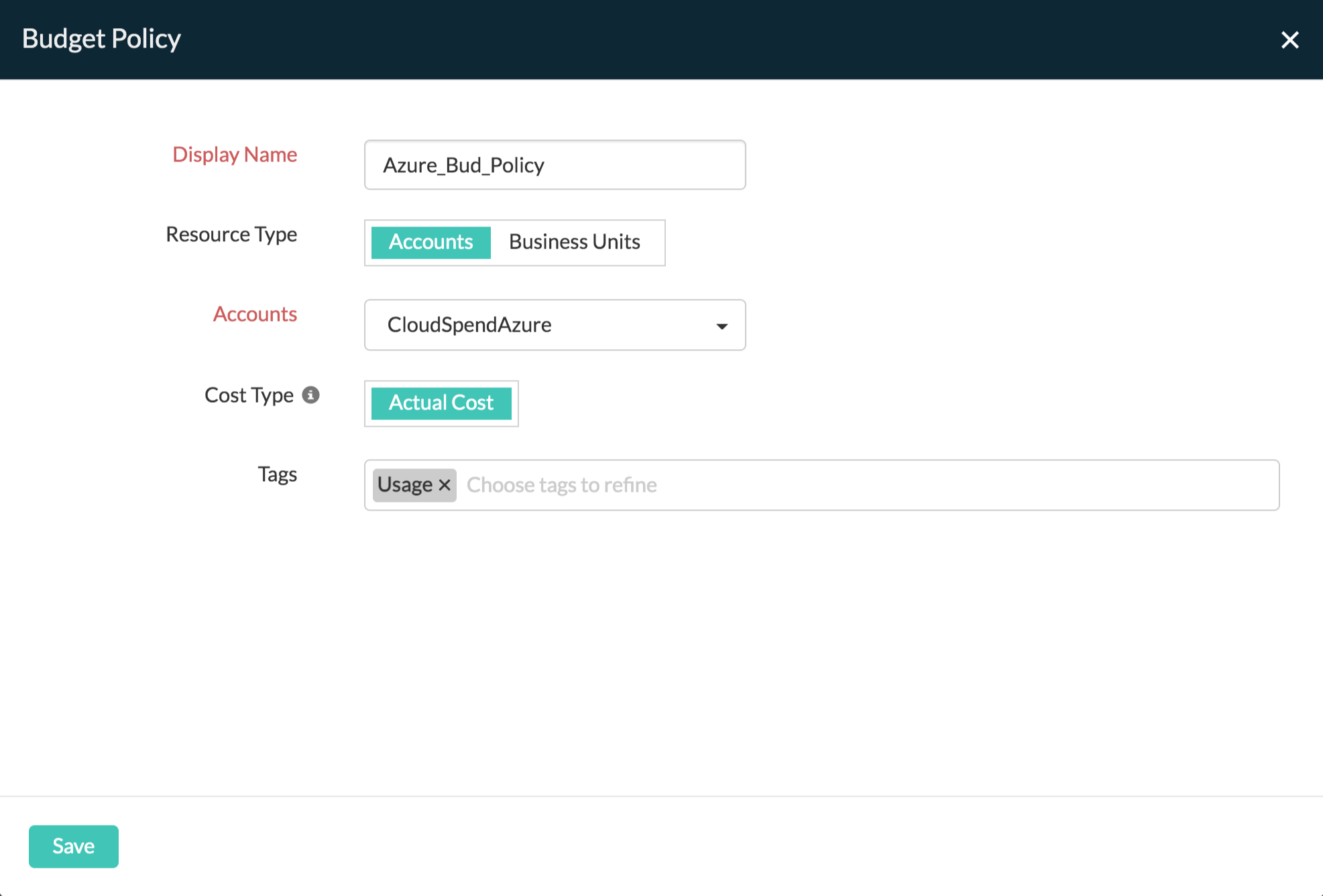 Manage Azure costs | Configuring a Budget for CloudSpend Azure ...