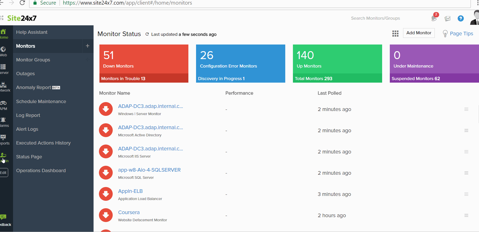 Milestone Marker | Online Help Site24x7