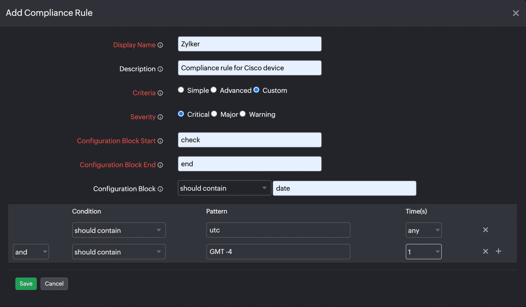 Network Configuration Compliance with NCM | Online Help Site24x7