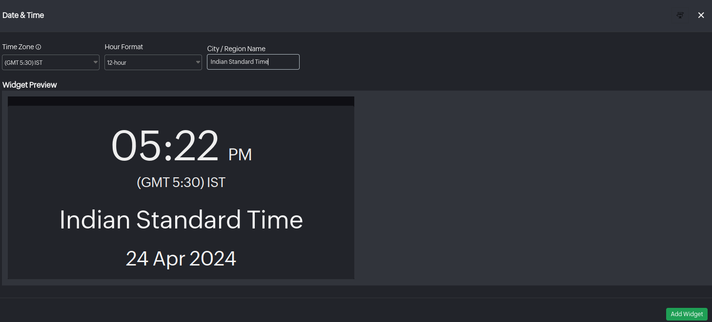 Custom Dashboard | Online Help Site24x7