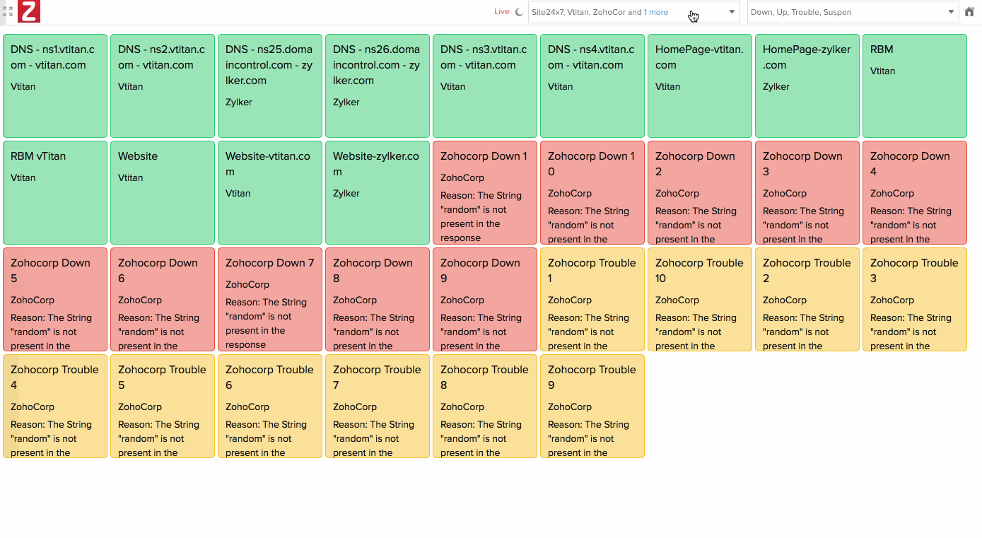 Customer Health View for MSP | MSP Guide Site24x7 Customer Health View for MSP | MSP Guide Site24x7