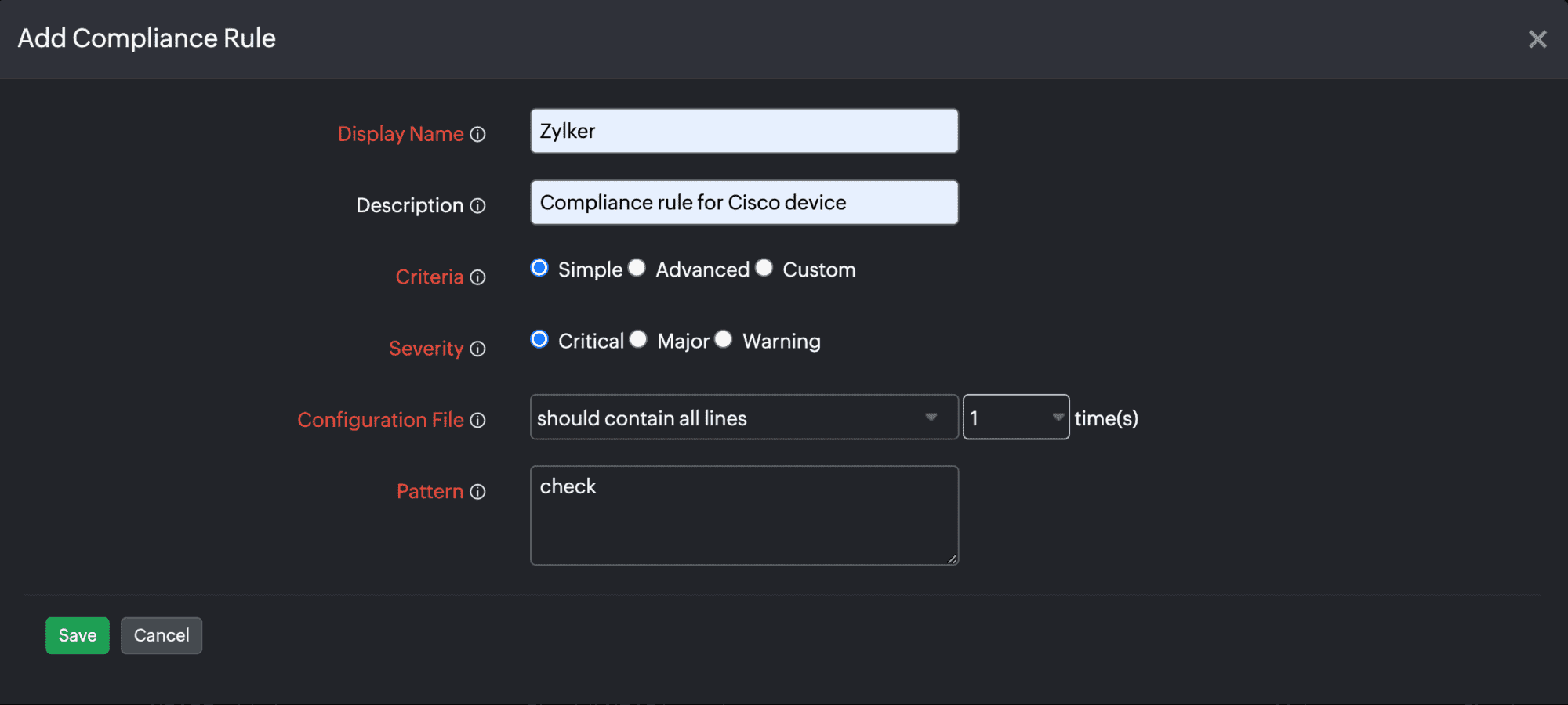 Network Configuration Compliance with NCM | Online Help Site24x7