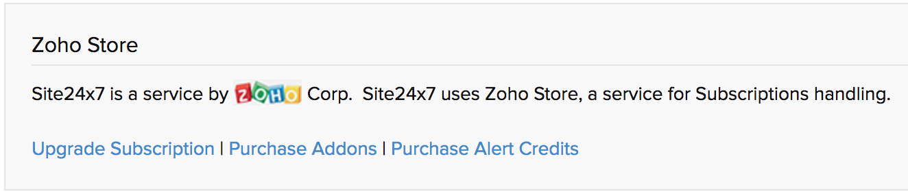 Subscriptions | Site24x7 Teams Management - User Guide